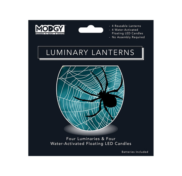 EEK! Spider Luminaries- 4 Per Pack - Modgy