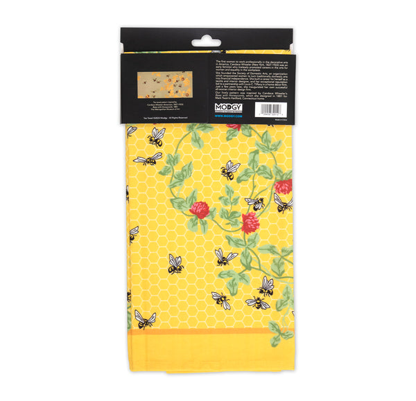 Candace Wheeler Bees Tea Towel - Modgy