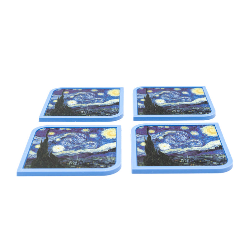 Vincent van Gogh Starry Night - 4 Coaster Set - Modgy