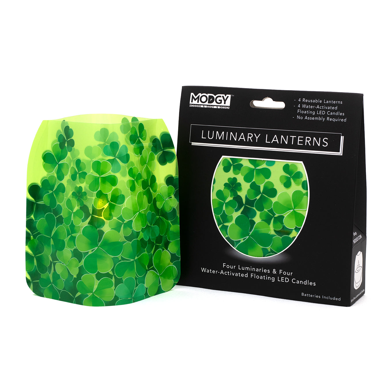 Modgy Expandable LED Luminaries with water activated LED Candles