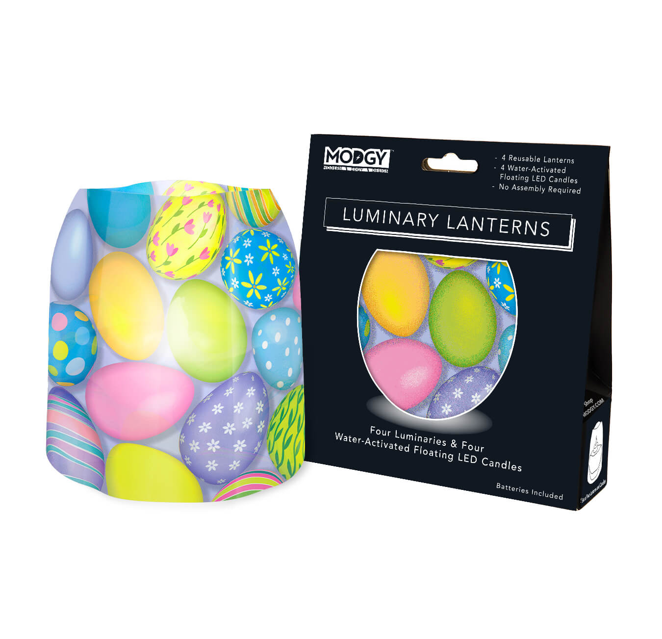 Modgy Expandable LED Luminaries with water activated LED Candles