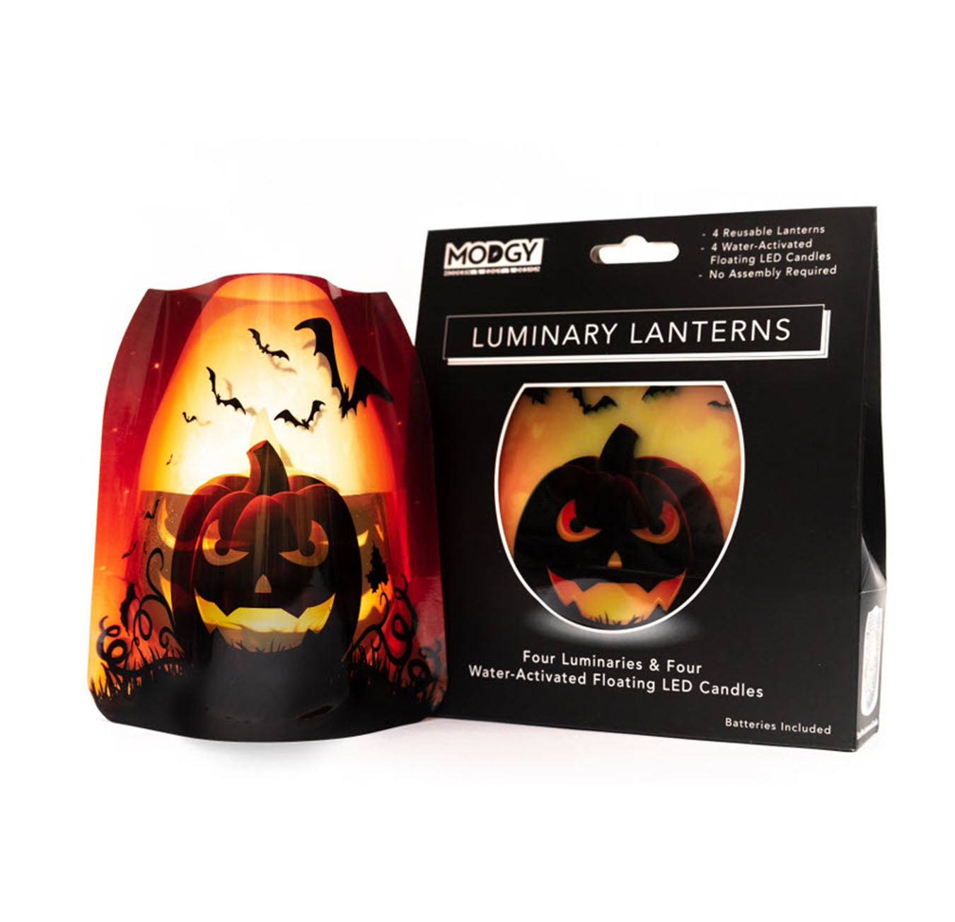 Modgy Expandable LED Luminaries with water activated LED Candles