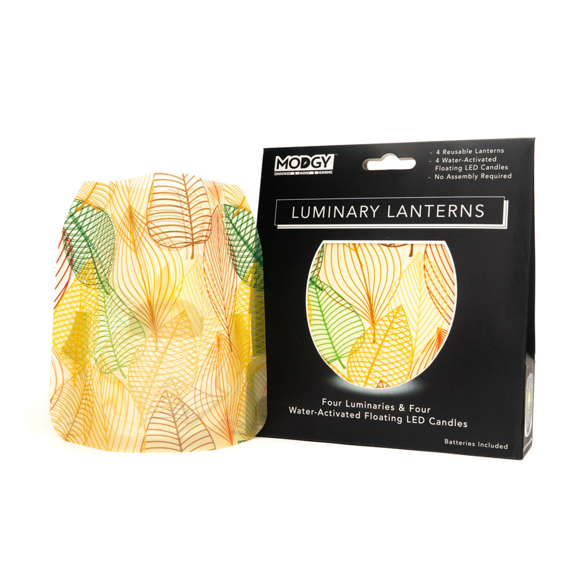 Modgy Expandable LED Luminaries with water activated LED Candles