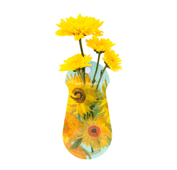 Vincent van Gogh Sunflowers Suction Cup Bud Vase - Modgy