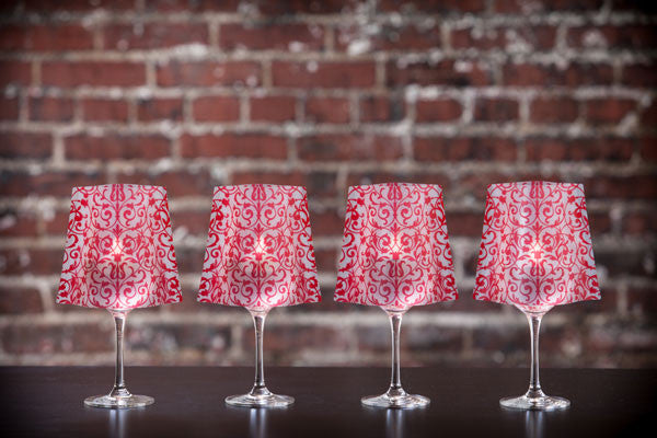 Cha Cha Red Wine Glass Shades - 4 Per Pack - Modgy