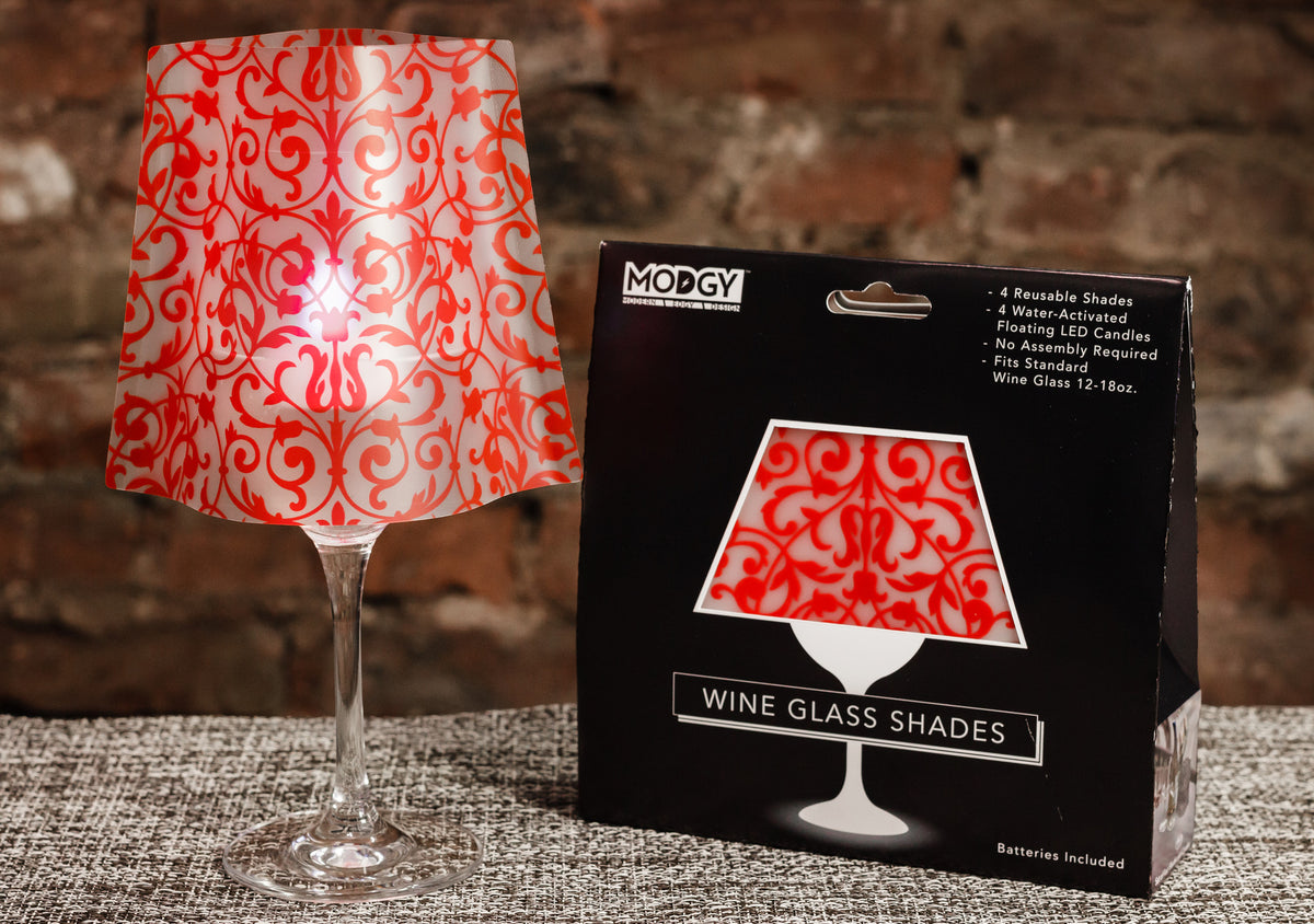 Cha Cha Red Wine Glass Shades - 4 Per Pack - Modgy