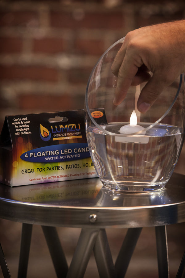 LUMIZU Water-Activated LED Floating Candles - Modgy